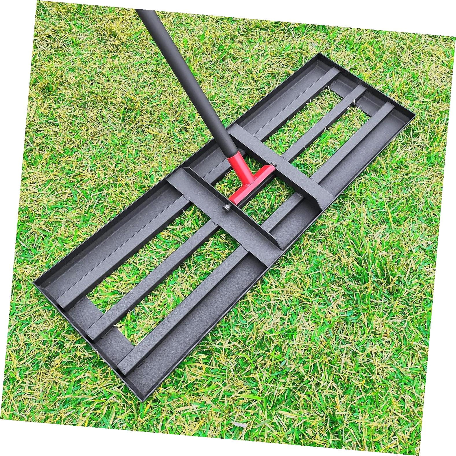 HYKE Lawn Smoothing Rake 30x10 Inch - Garden Lawn Leveling Implement ...