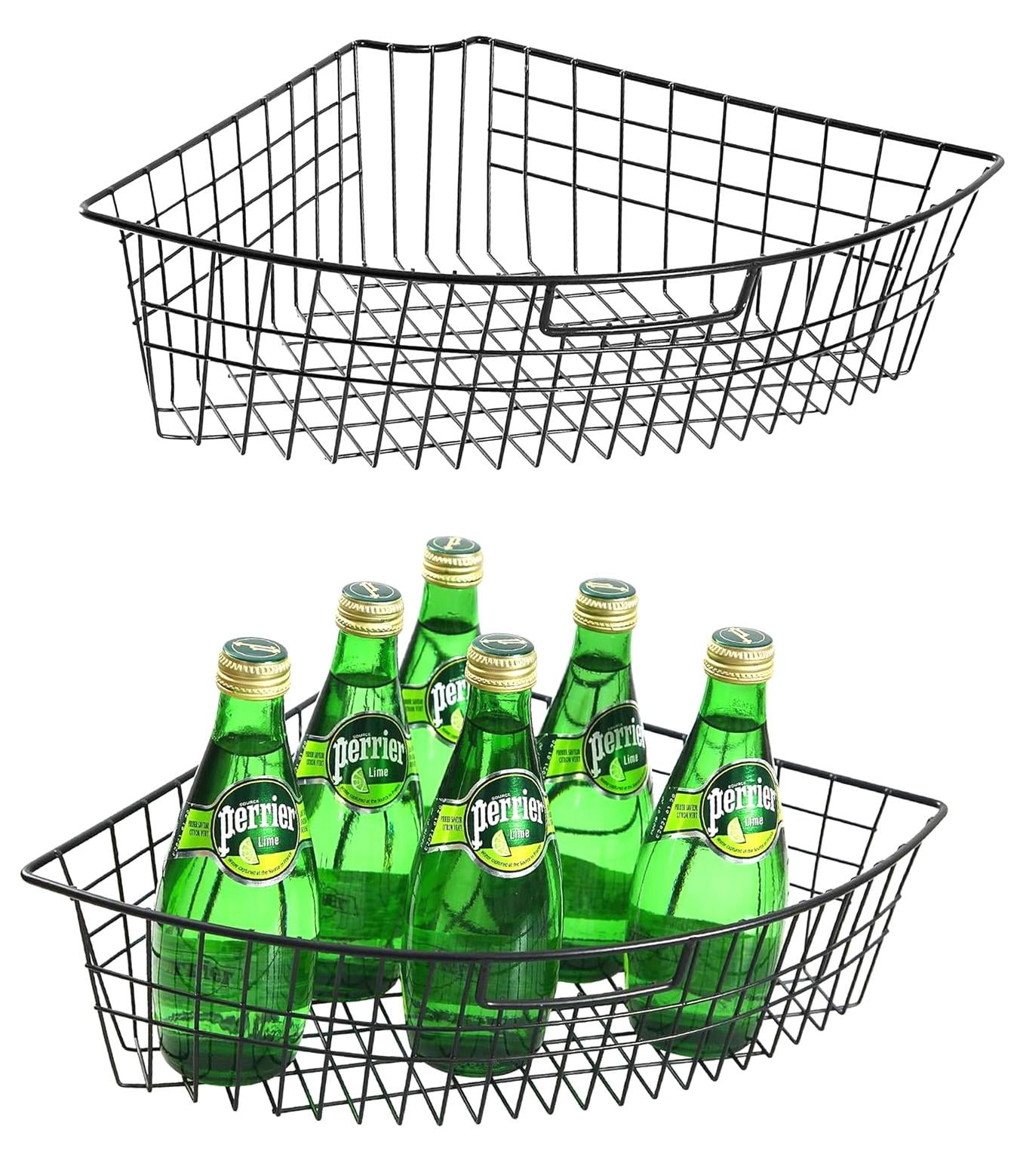 HYKE Lazy Susan Organizer Basket for 24" Diameter Turntable -Metal ...