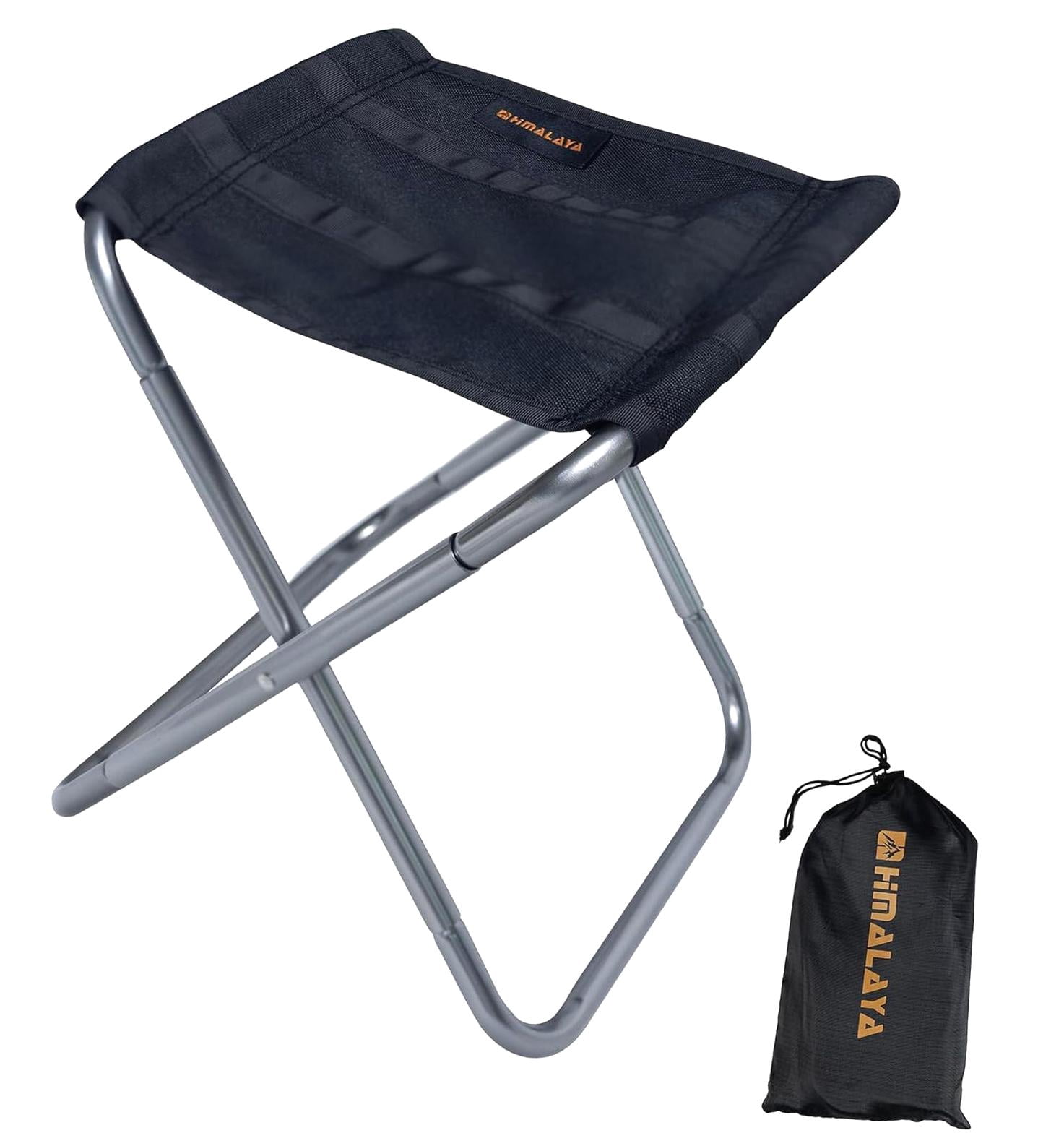 HYKE Lightweight Collapsible Camp Stool with Storage Pouch, Compact ...