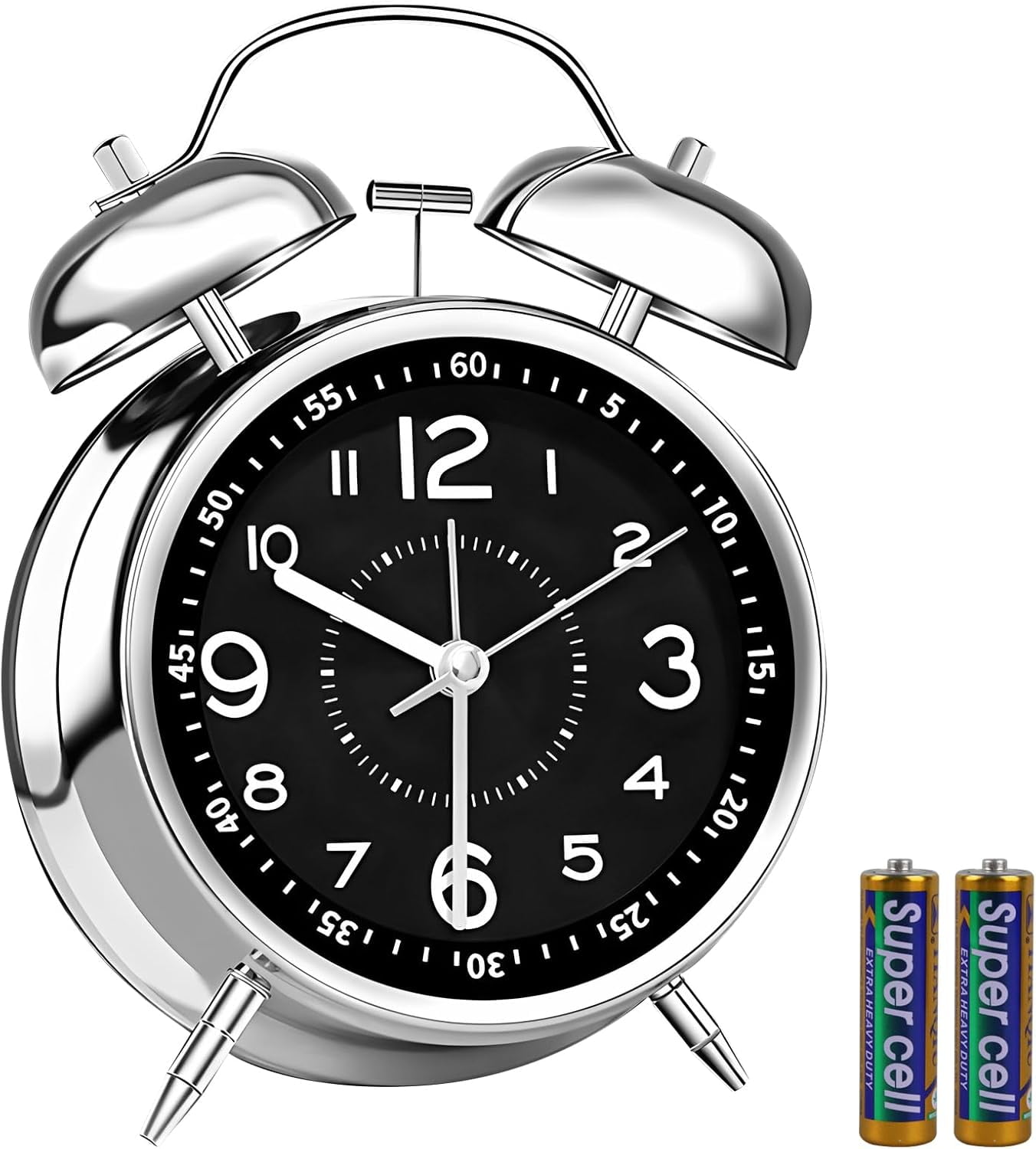 HYKE Loud Alarm Clock for Heavy Spers 3D Battery Operated (Battery ...