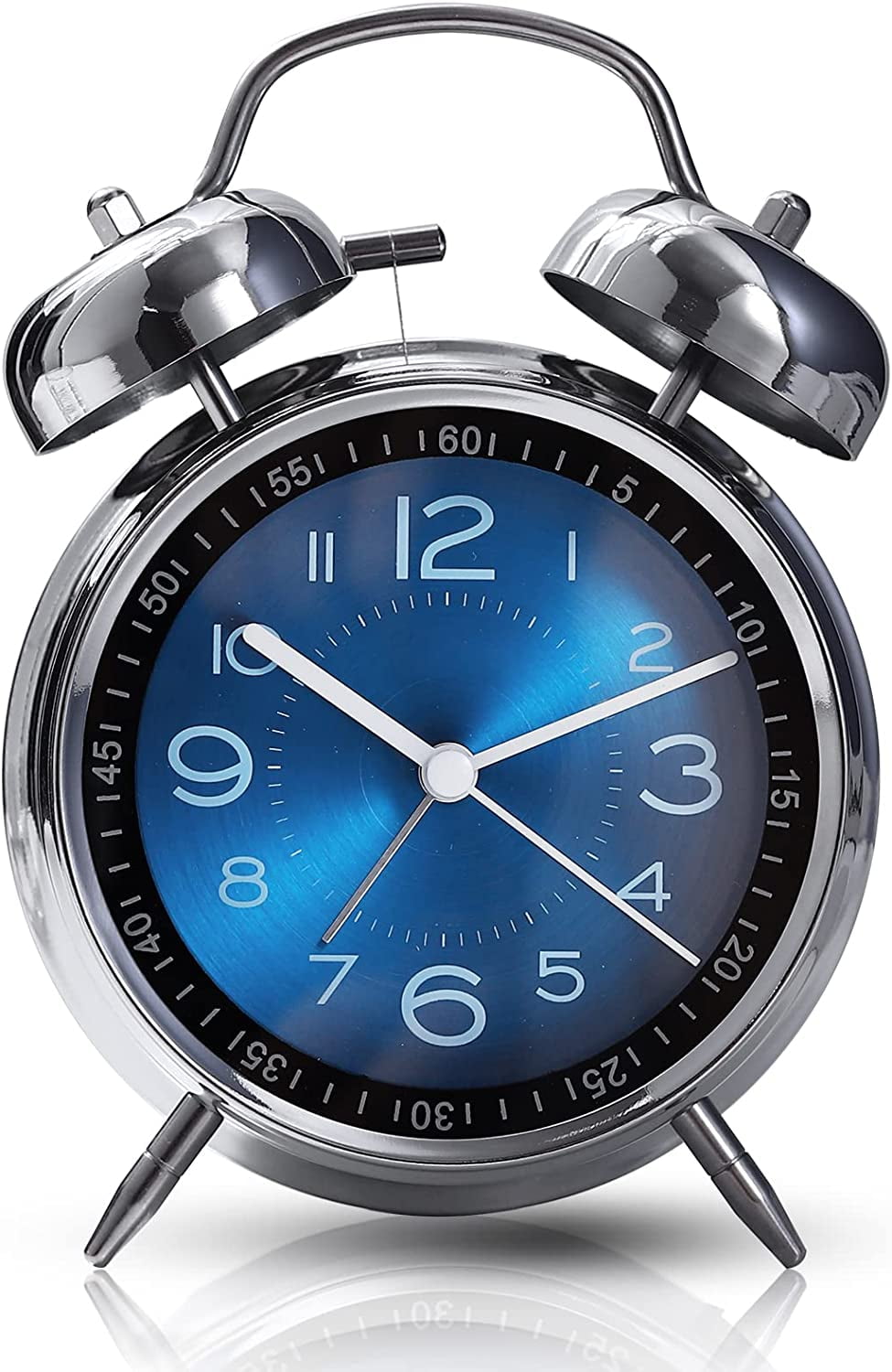 HYKE Loud Alarm Clock for Heavy Spers,4 inches Twin Alarm Clock with ...