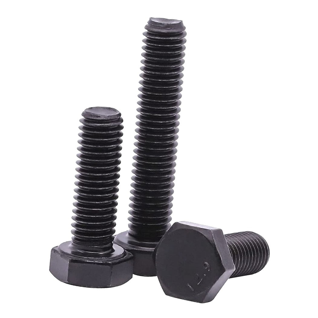 HYKE M8-1. 16mm Hex Bolts, Grade 12.9 Alloy Steel, Oxide , Full Thread ...