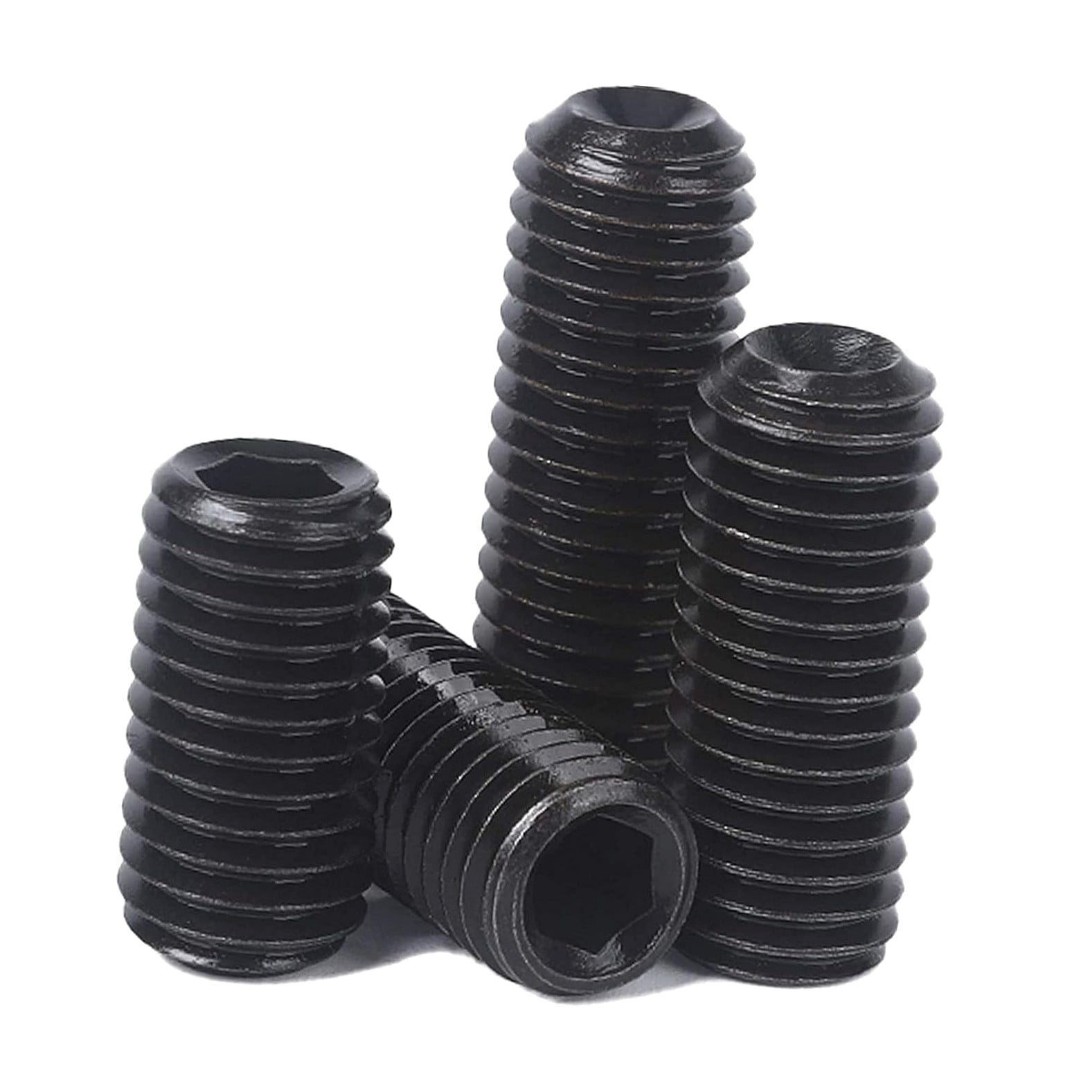 HYKE M8-1. 16mm Hex Set Grub Screws, Headless Cup Point, Flat Point ...
