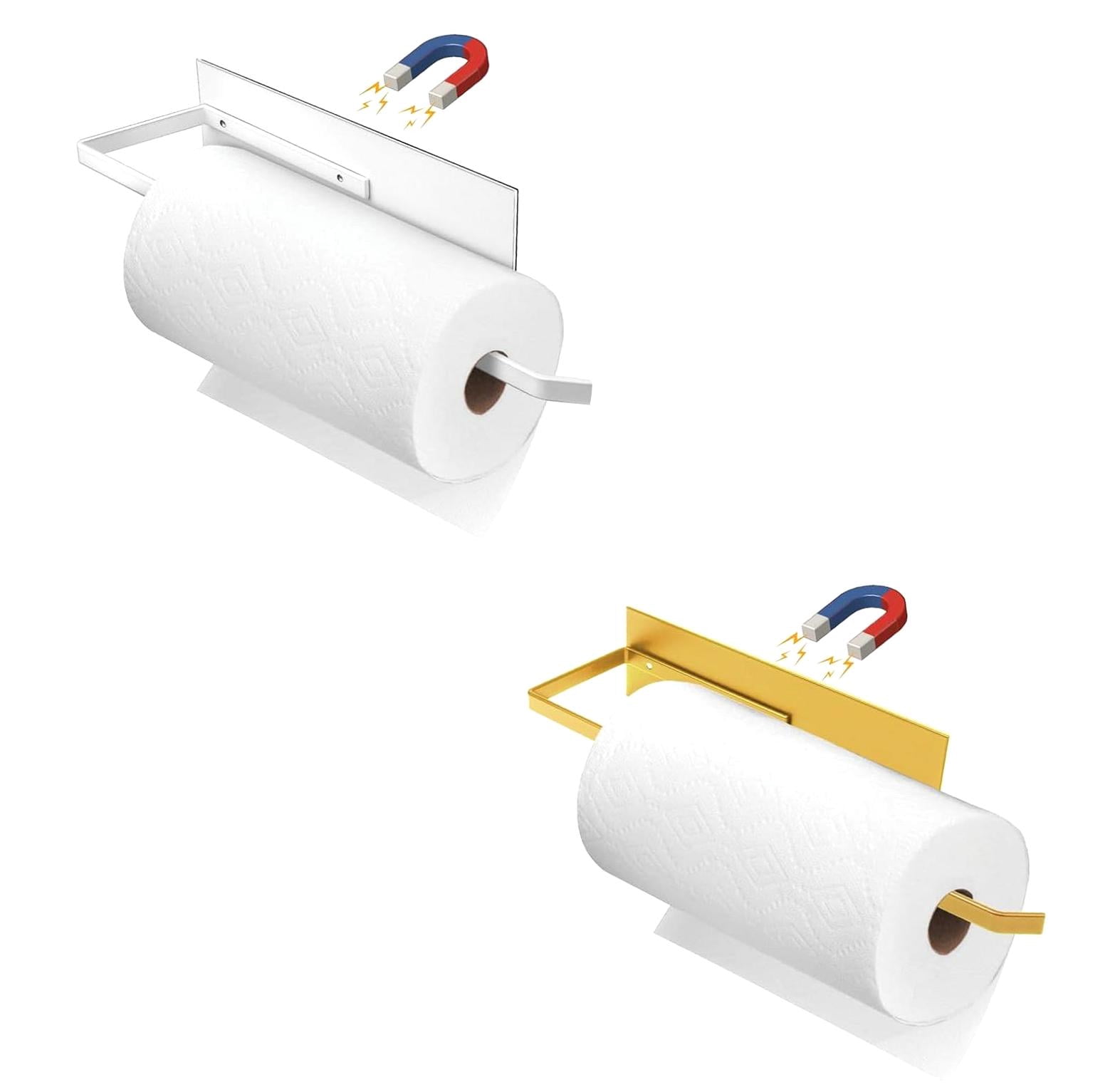 HYKE Magnetic for Fridge, Toilet Paper Roll Holder Magnetic Paper Wall ...