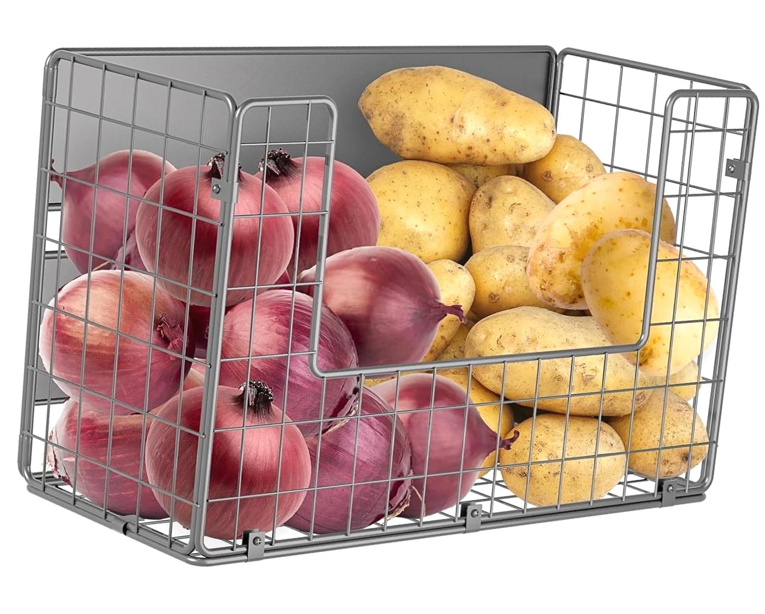 HYKE Magnetic Shelf for Fridge, Fruit Potato & Onion Storage Bins ...