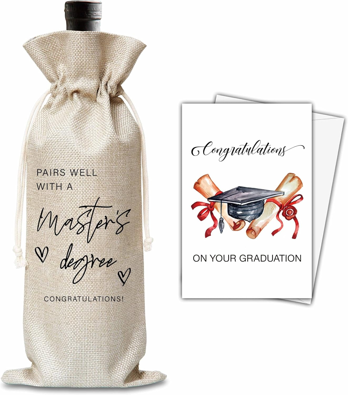HYKE Masters D Graduation Gifts For Women Man, Graduation Drawstring ...