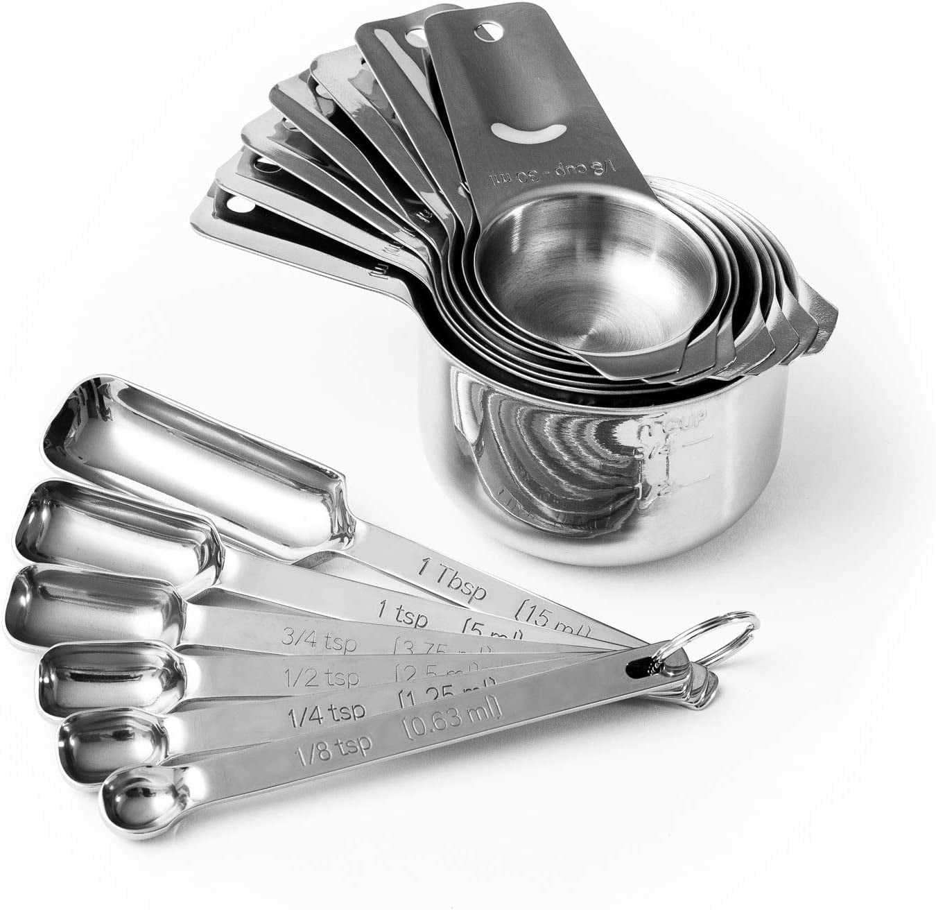 HYKE Measuring Cups and Spoons Set by Taza Kitchenware - 13 Piece ...