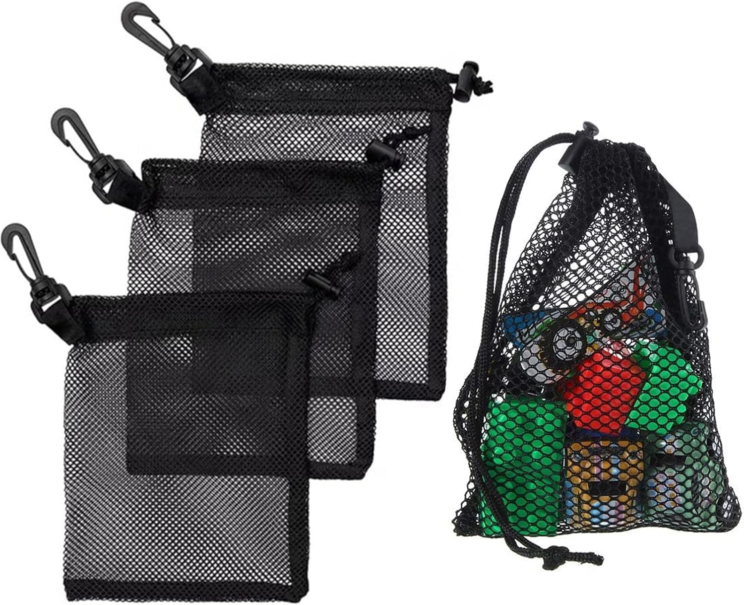 HYKE Mesh Bags Drawstring,Mesh Bags with Zir,Mesh Drawstring Bag,Small ...