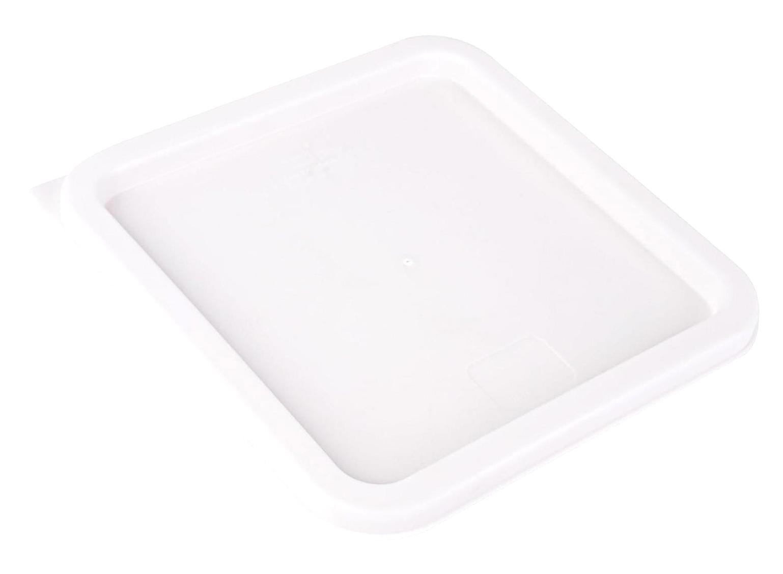 HYKE Met Lux Food Container Lids - 10 Square White Plastic Lids With ...