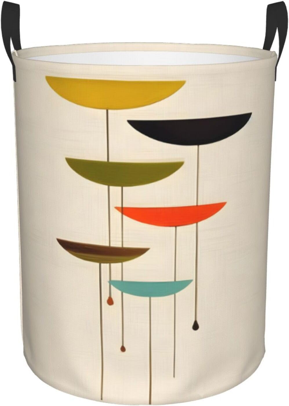 HYKE Mid Century Modern Prints Collapsible Laundry Basket-Waterof Large ...