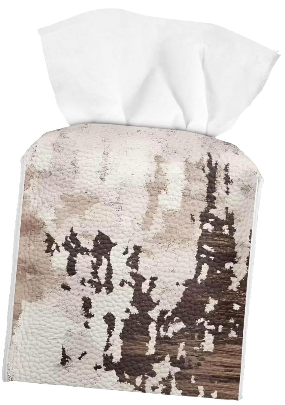 HYKE Moon Printed Tissue Box Cover Cube Tissue Box Holders PU Leather ...