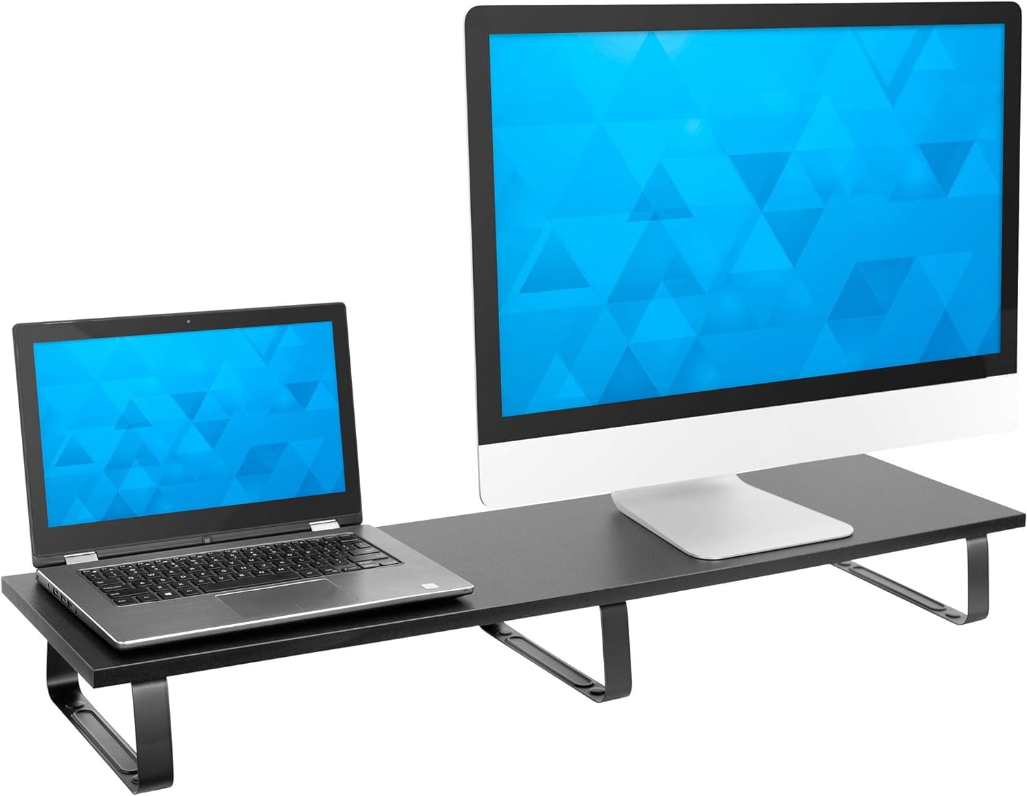 HYKE Mount-It! Extra Long Monitor Desk Riser [39 inches Extra Wide, 44 ...