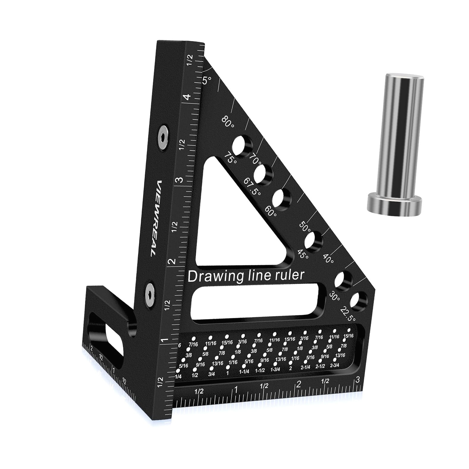 HYKE Multi-Angle Carpenter' Square Versatile Aluminum Woodworking with ...