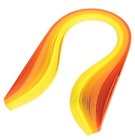 HYKE Multi-Color Paper Quilling Strips Set Saffron Daffodil- 6 Gradient ...