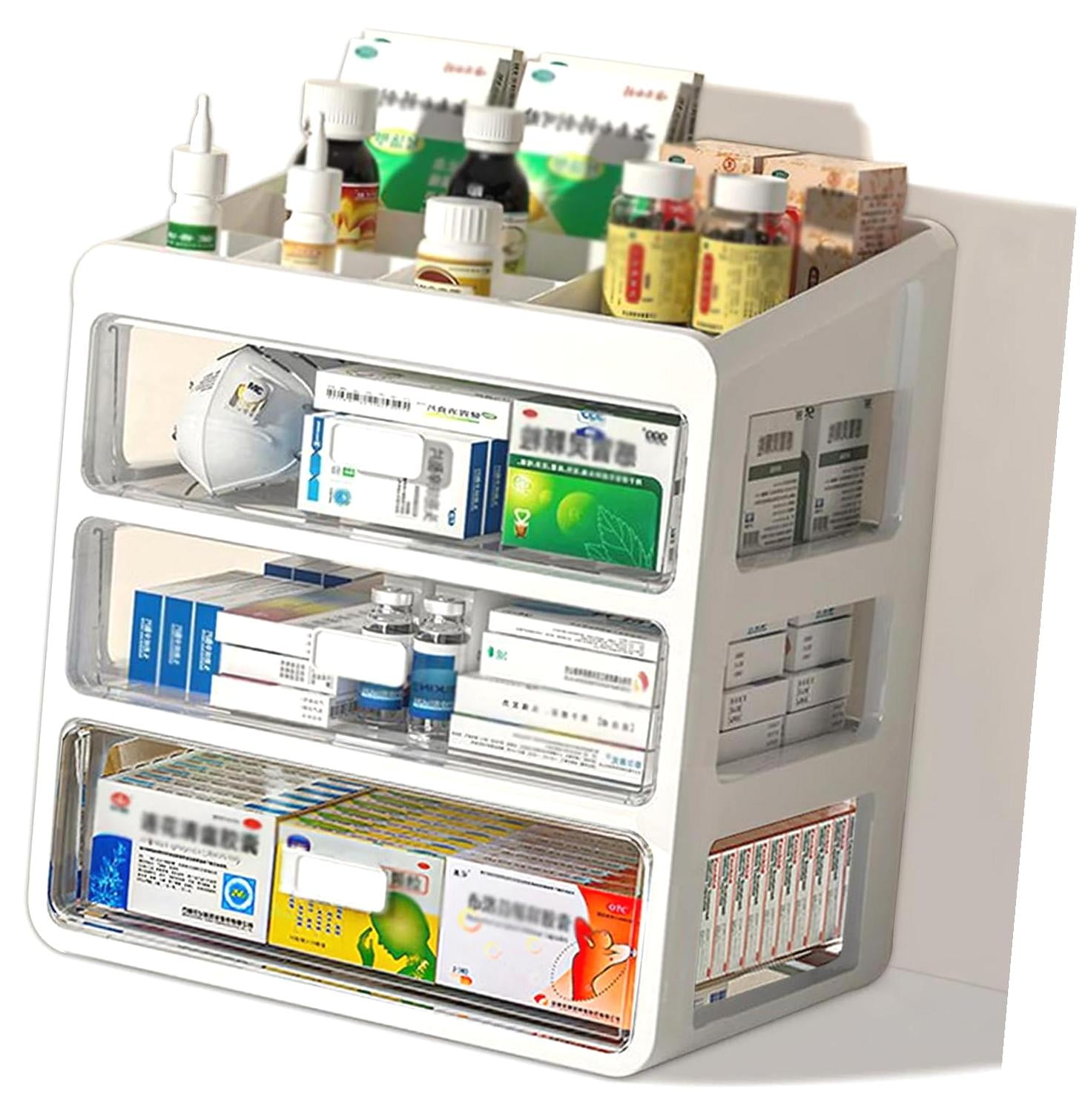 HYKE Multi-Drawer Plastic Storage Box Organizer - Versatile Storage ...