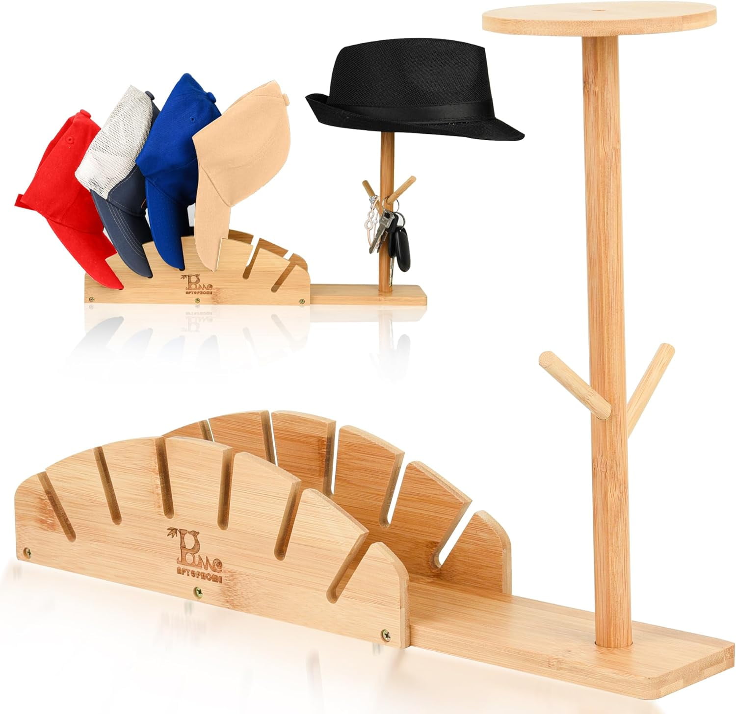 HYKE Multi Hat Organizer Display Baseball Cap Stand Rack Shelf,Jewelry ...