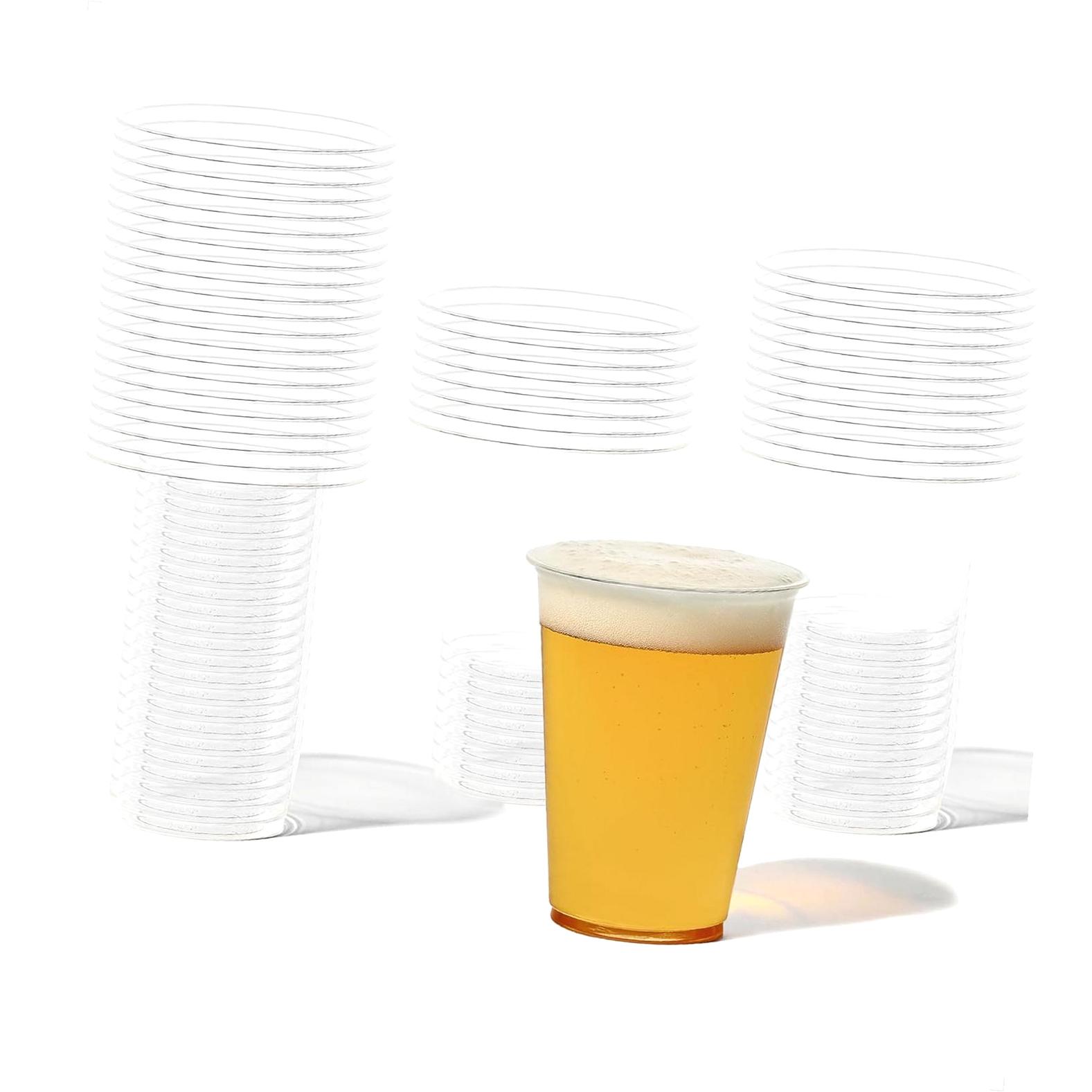 HYKE NATURAL Arena - Plant Cups 10 oz, Pack of 50 - Party Cups for ...