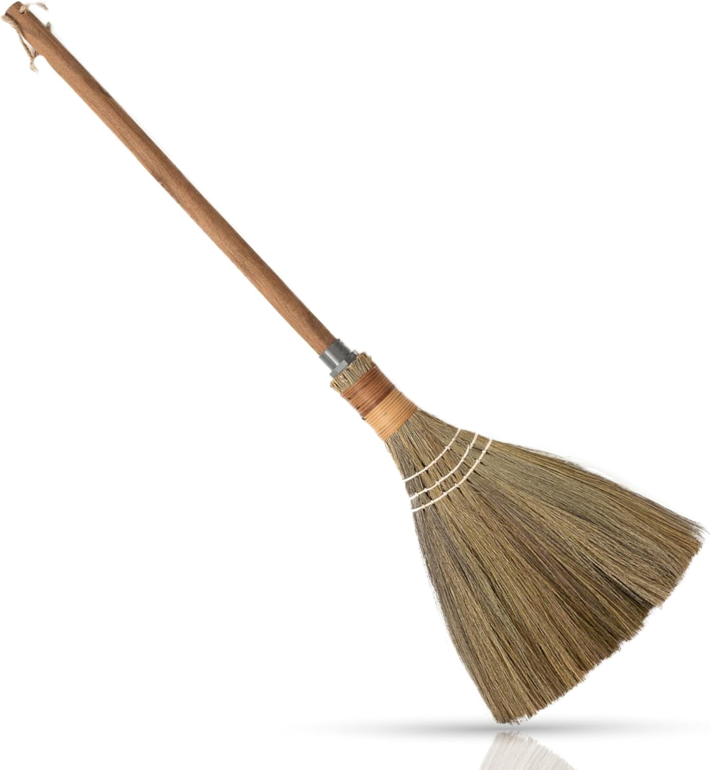 HYKE Natural Whisk Sweeping Hand Handle Broom - Vietnamese Straw Soft ...