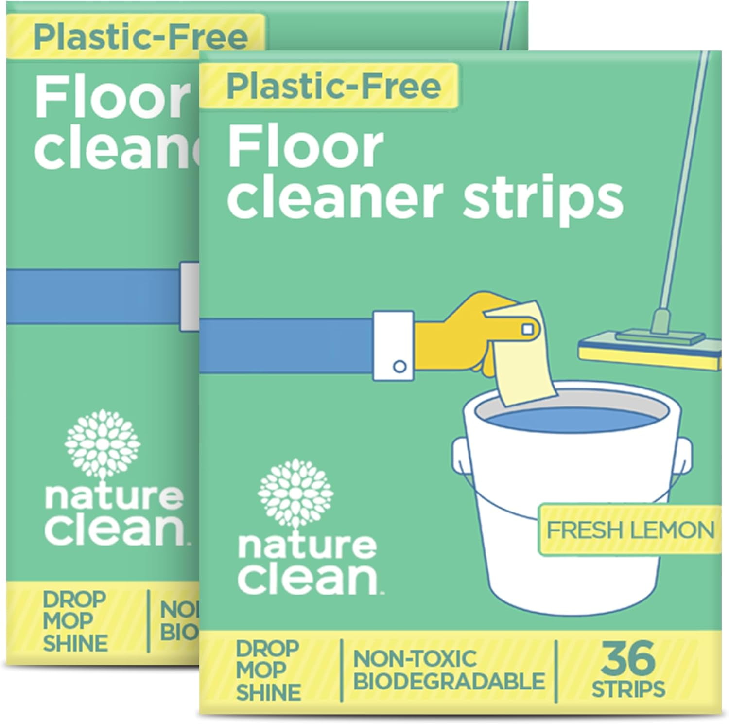 HYKE All Natural Wood Floor Cleaner for Mopping 36 Strips, Non-Toxic ...