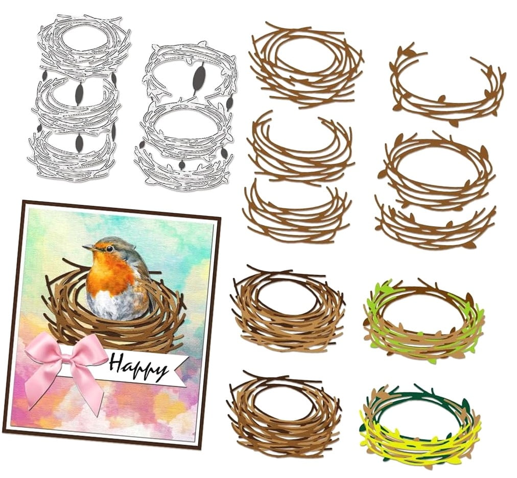 HYKE Nest Frame Metal Die Cuts, Bird' Nest Frame Carbon Steel Embossing ...