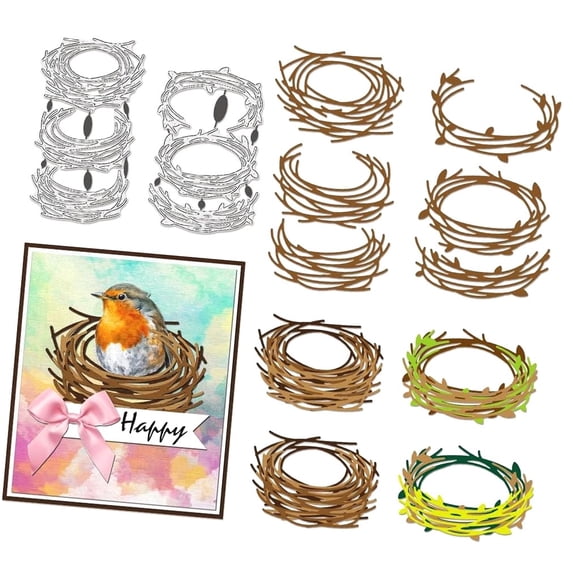 HYKE Nest Frame Metal Die Cuts, Bird' Nest Frame Carbon Steel Embossing ...