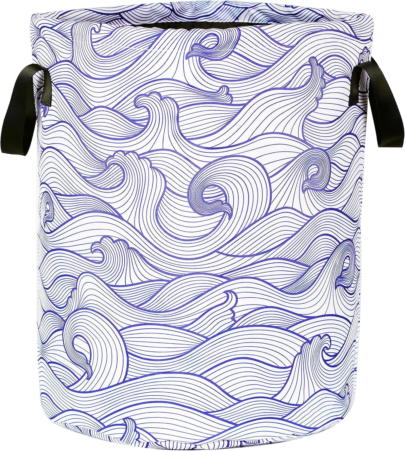HYKE Ocean Wave Laundry Basket Beach Sea Foldable Cloth Funny Tote Bag ...