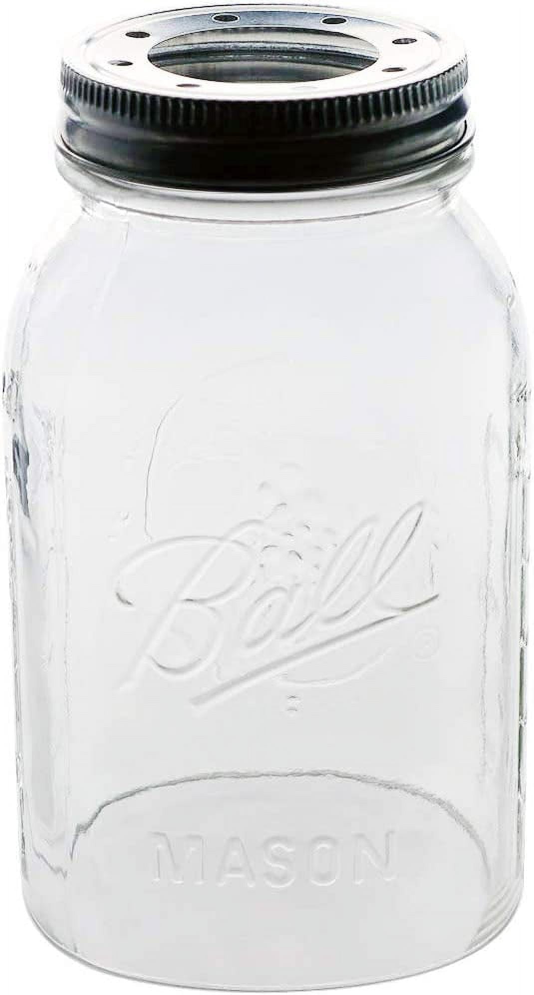 HYKE Open Bm Mason Jar Glass Shade with 1-5/8-Inch tter Opening ...