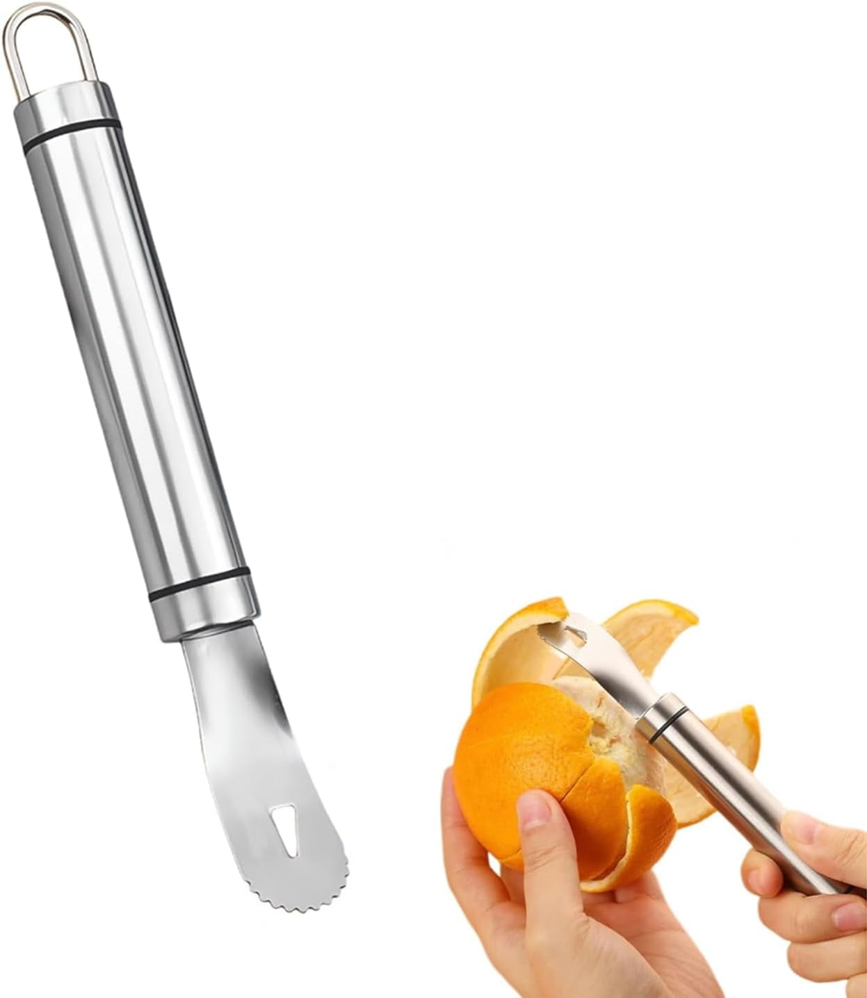 HYKE Orange Peeler Tool Stainless Steel Old Fashioned Citrus Slicer and ...