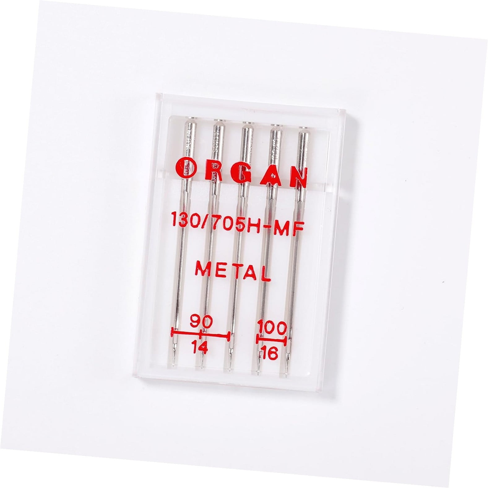 HYKE Organ Metallic Sewing Machine Needles 5-Pack, Assorted Sizes 90/14 ...