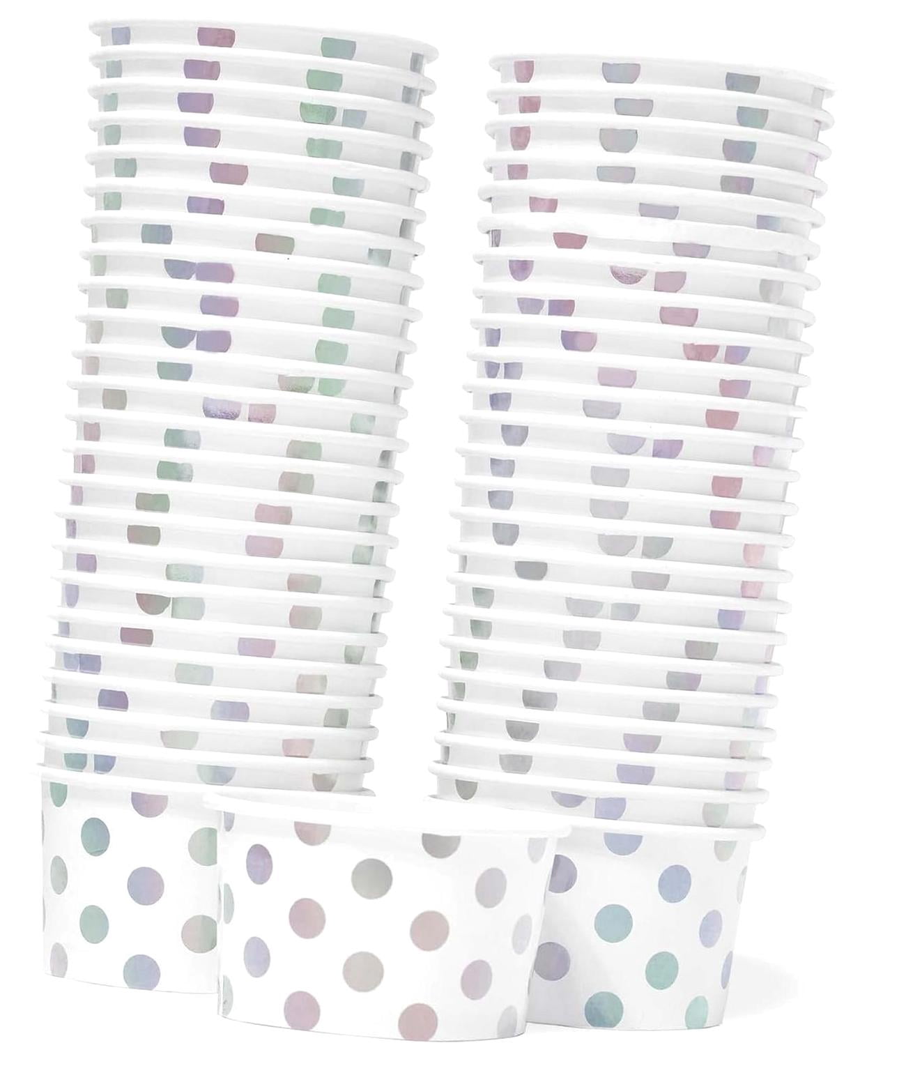 HYKE Paper Ice Cups, 50-Pack 5.5-Oz Dessert Bowls for Hot or Cold ...