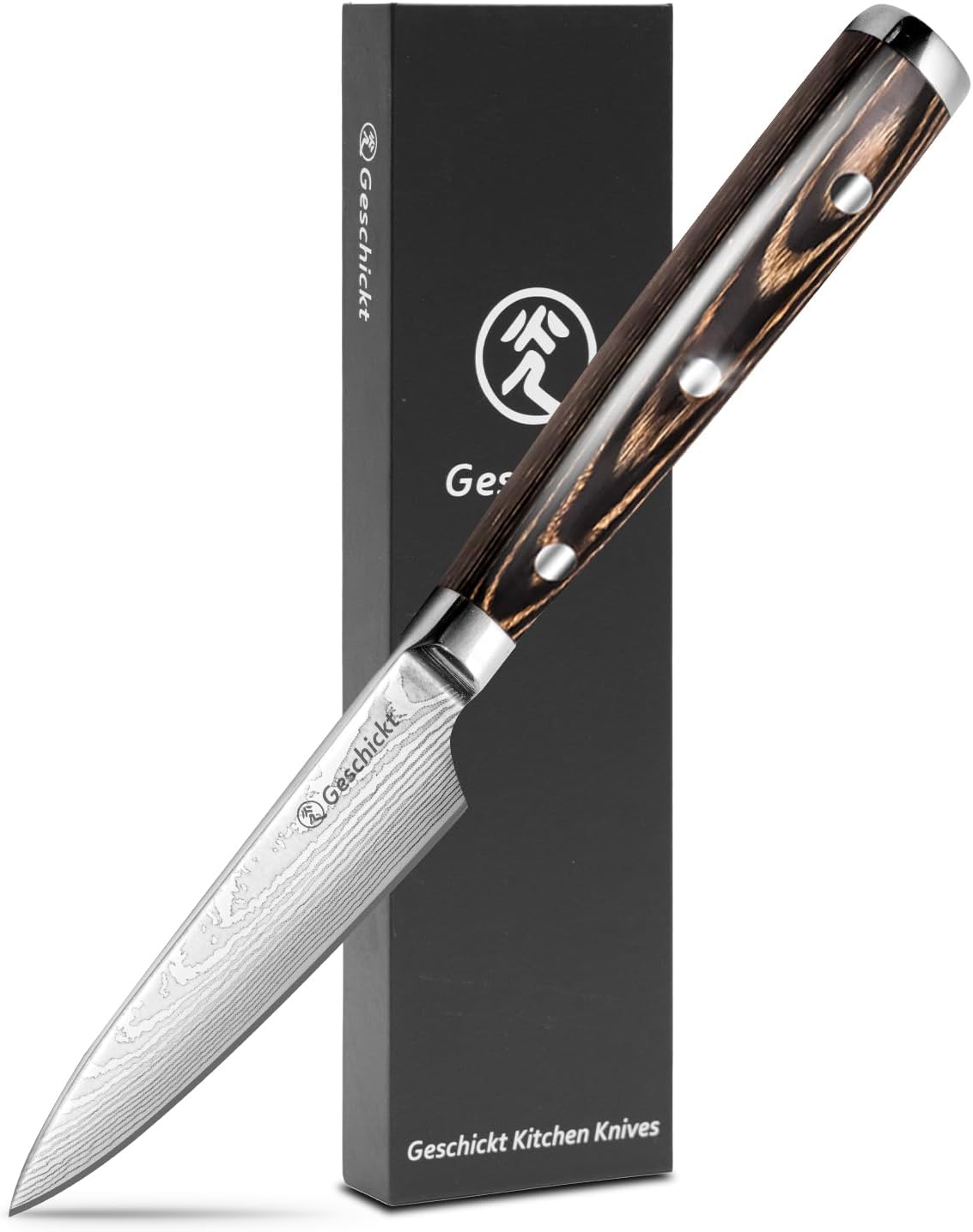 HYKE Paring Knife, Kitchen Knife 3.5 inch Chef Knife Ultra Sharp Small ...