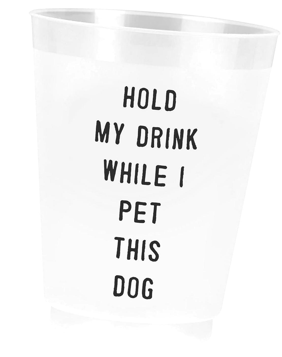 HYKE Party Cups Face-to-Face Designs BPA Free Frost Plastic Cups, 8 ...