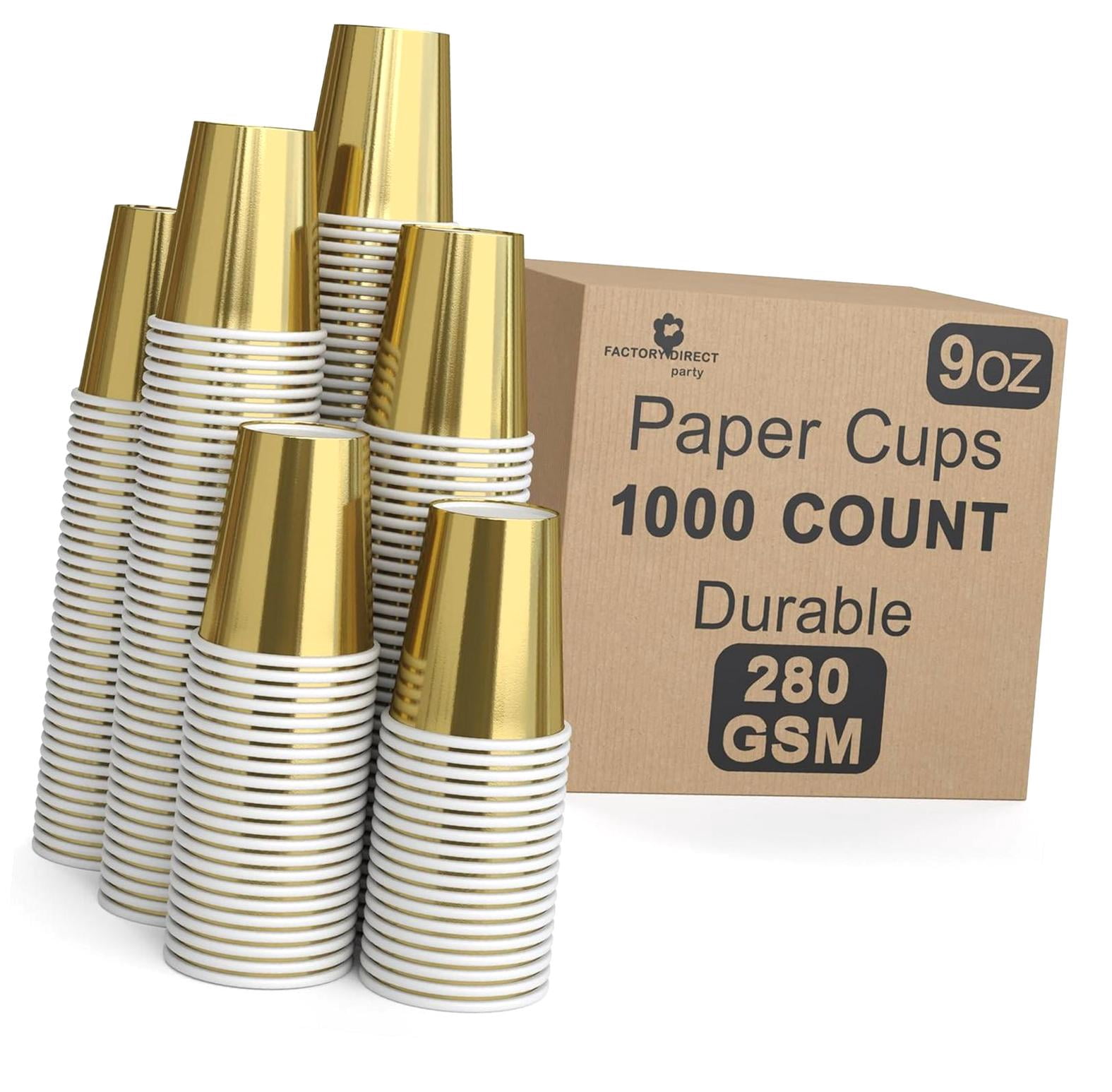 HYKE Party Solids Burgundy Paper Cups - 9 oz, 100 Count, 280 GSM ...