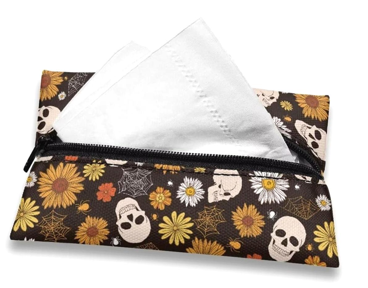 HYKE Pocket Tissue Holder Retro Tissue Box Cover Travel Tissue Holder ...