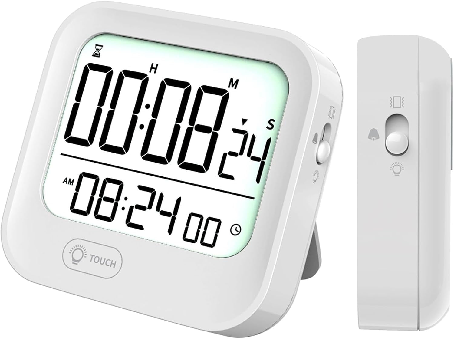 HYKE Pomodoro Timer and Alarm Clock, Portable Large Display Table Sport Stopwatch, Magnetic ...