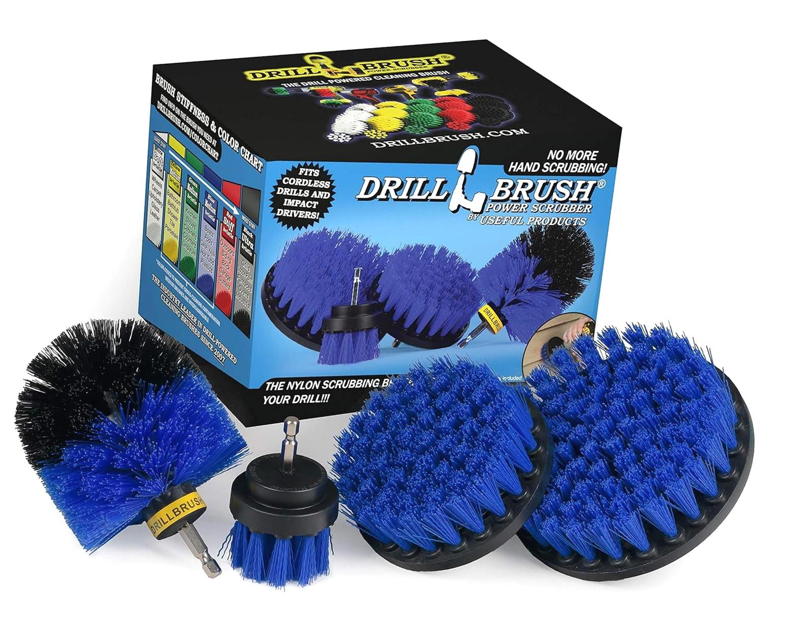 HYKE Pool Maintenance - Drill-Activated Scrubber Set - Vinyl Liner ...