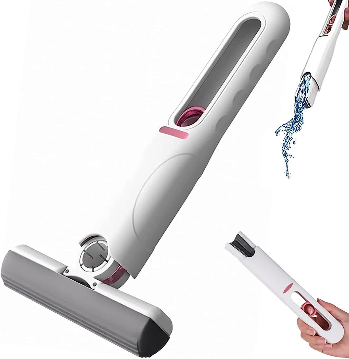 HYKE Portable Self-Squeeze Short Mop, Mini Lazy Hand Wash-Free Strong ...