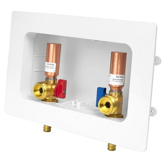 HYKE Premium Washing Machine (Laundry) Outlet Box, 1/2-inch Crimp Pex ...