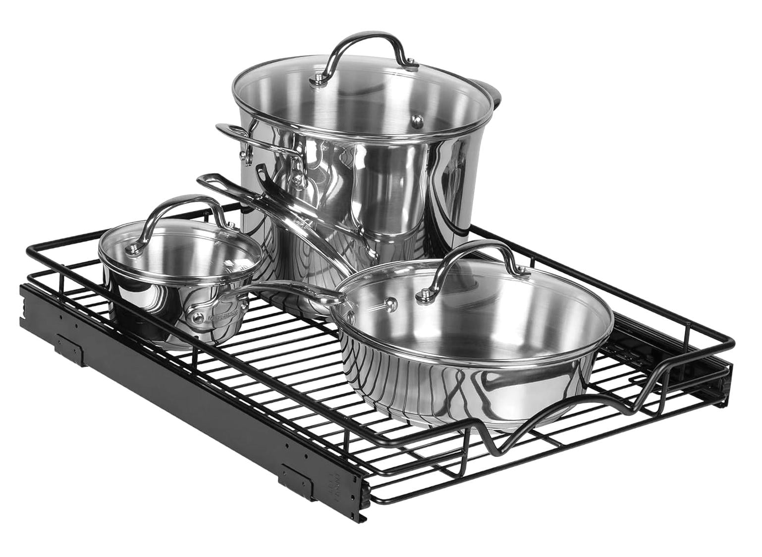 HYKE Pull Out Cabinet Organizer, Caddy w/ Limited Warranty -14\u201dW x ...