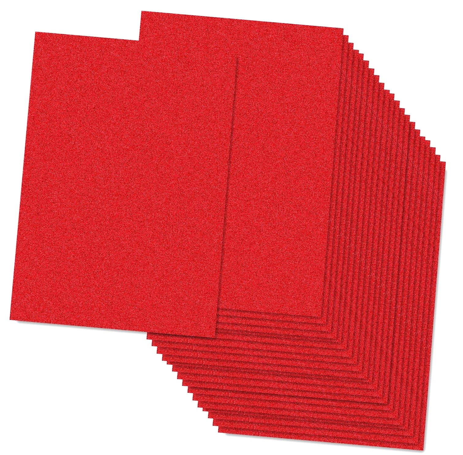 HYKE Red Glitter Cardstock, Sparkly Paper Size, Glitter Paper for ...