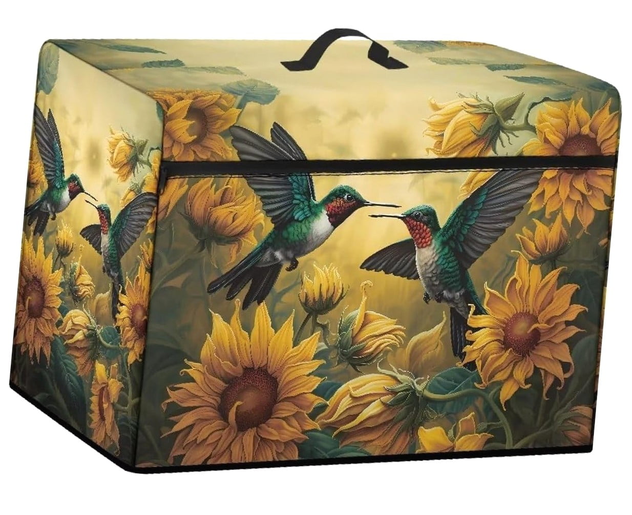 HYKE Retro Hummingbirds and Multi Sunflowers Sewing Machine Cover ...