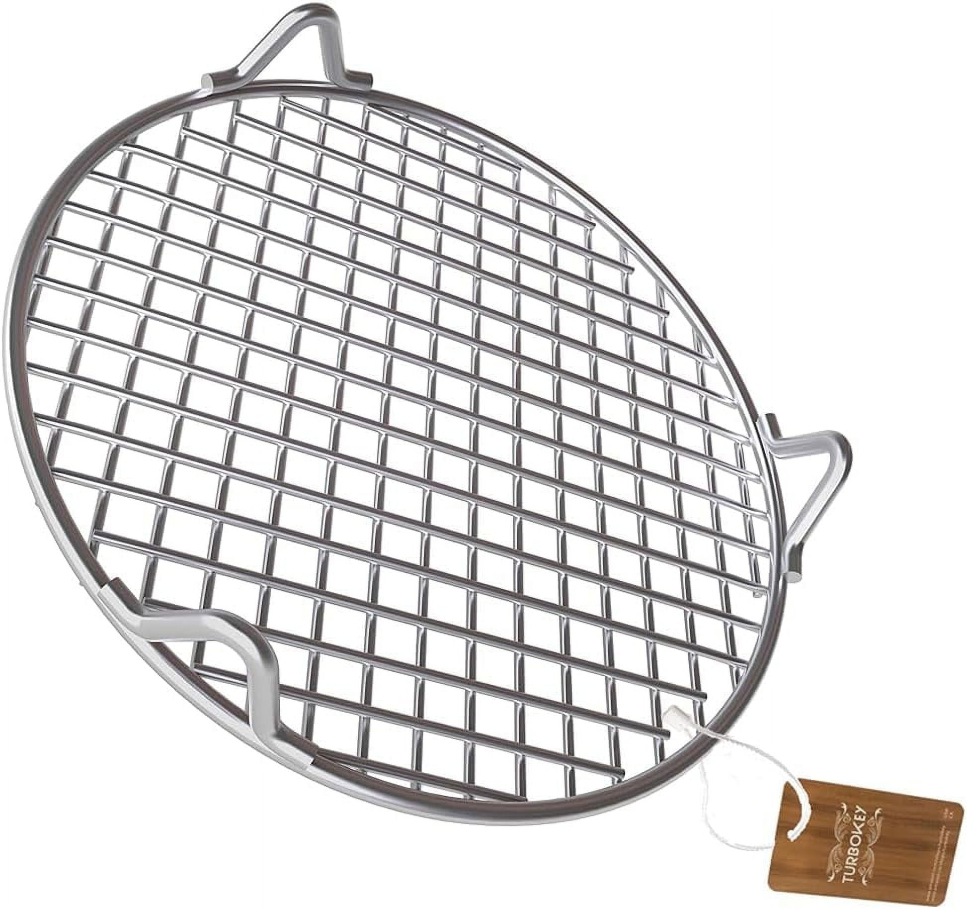HYKE Round Barbecue Grids with Legs Dia 13.8" Straight Wire Footed ...