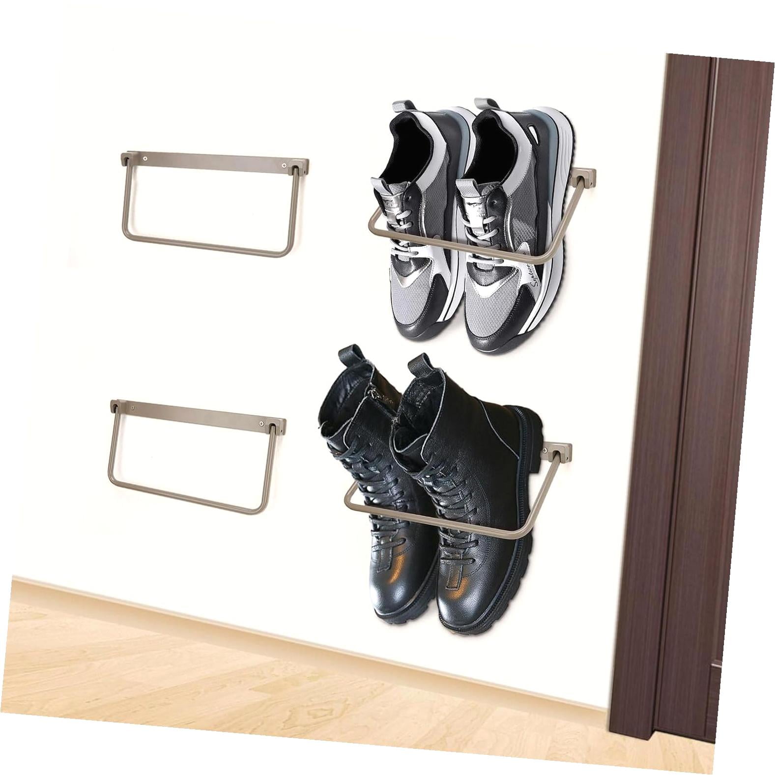HYKE Rv Shoe Rack Wall Mounted 4 Packs-Aluminum Camper Wall Hanging ...
