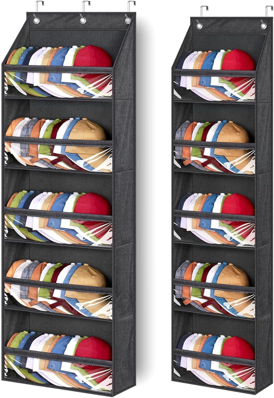 HYKE SPING LAMB Over Door Hat Racks for Baseball Caps and Narrow ...