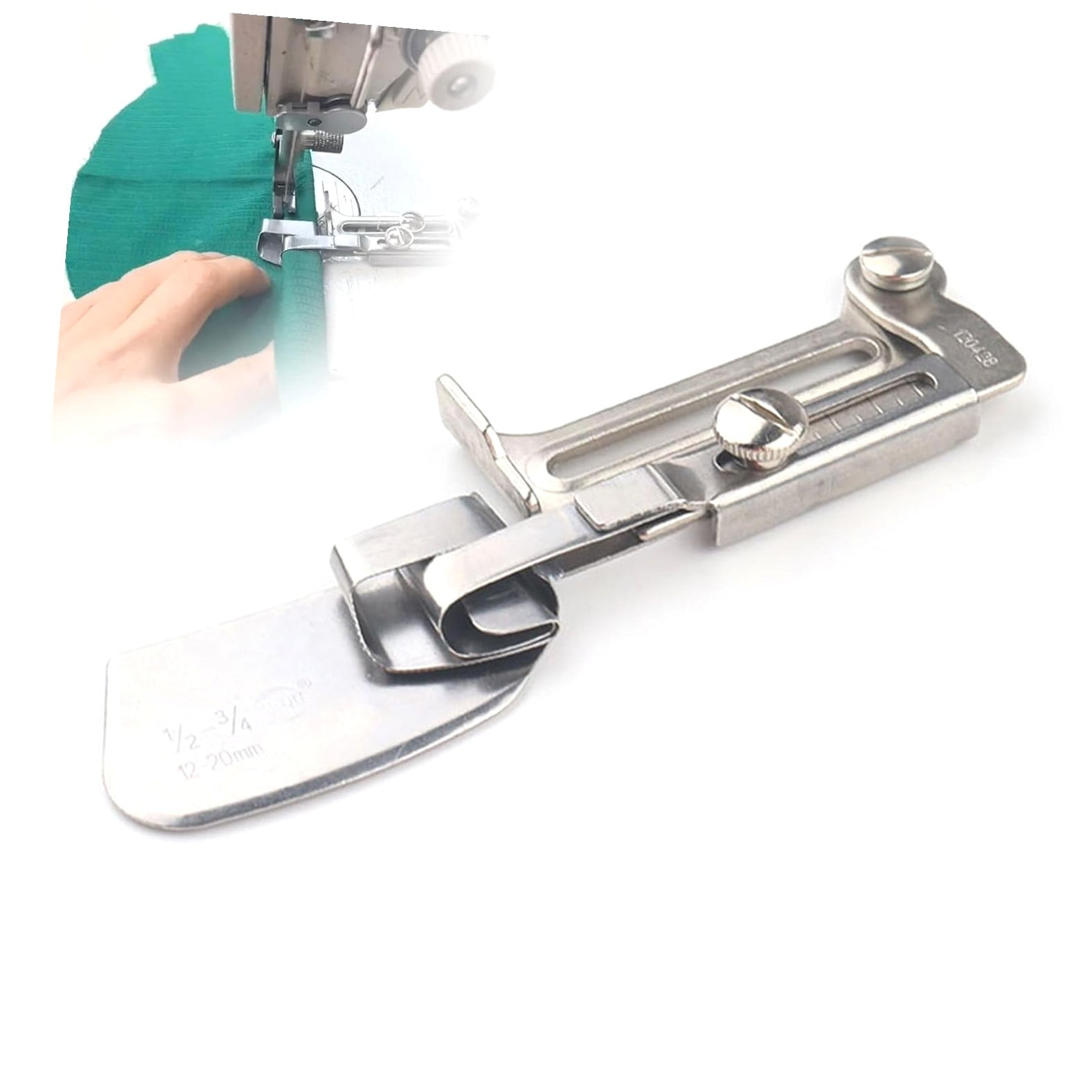 HYKE Sewing Rolled Hemmer Foot for Maquina de Coser, New Width Rolled Hemmer Foot, Sewing ...