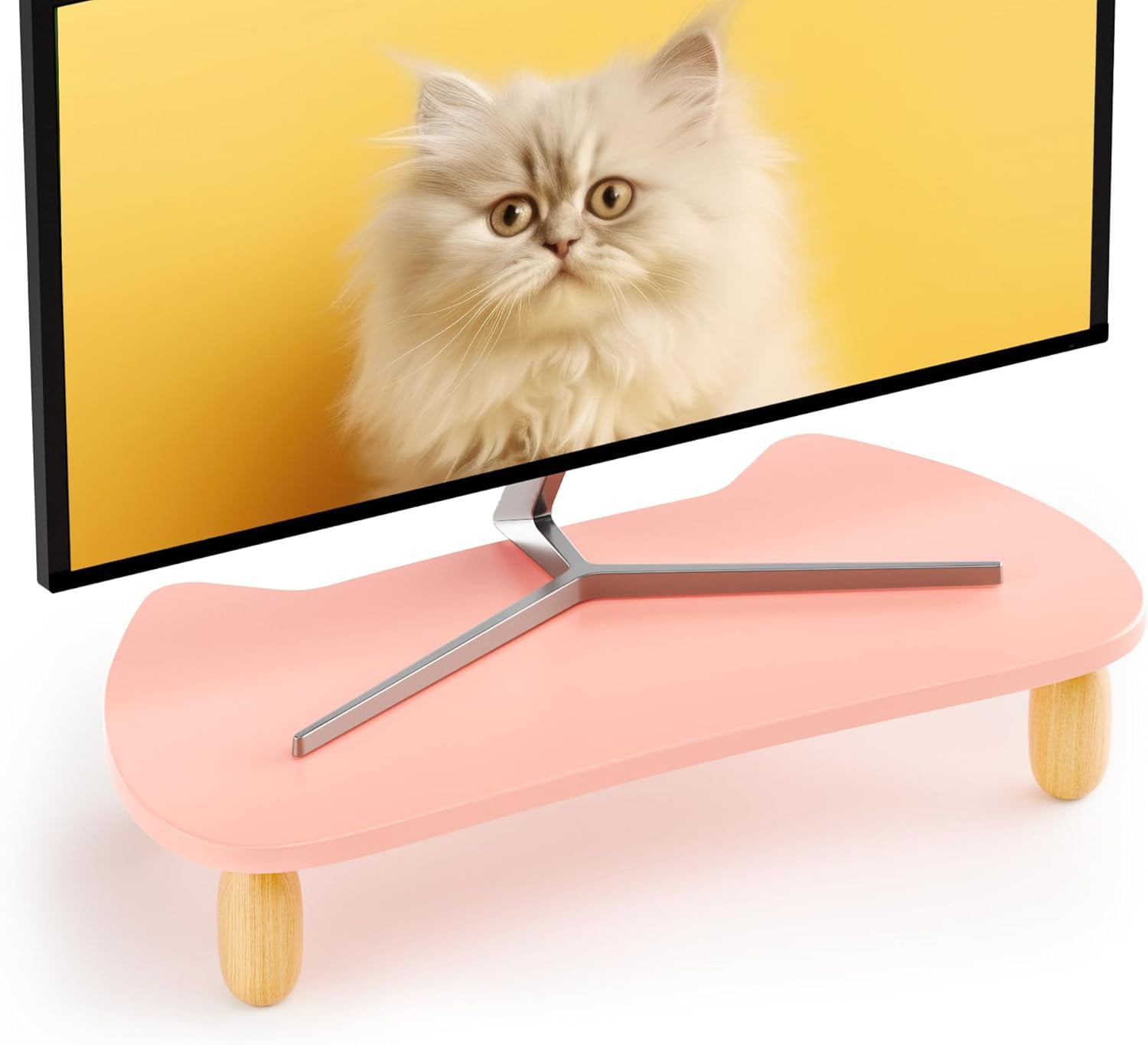 HYKE -Shaped Monitor Stand Riser - Computer Monitor Stand for Desk ...