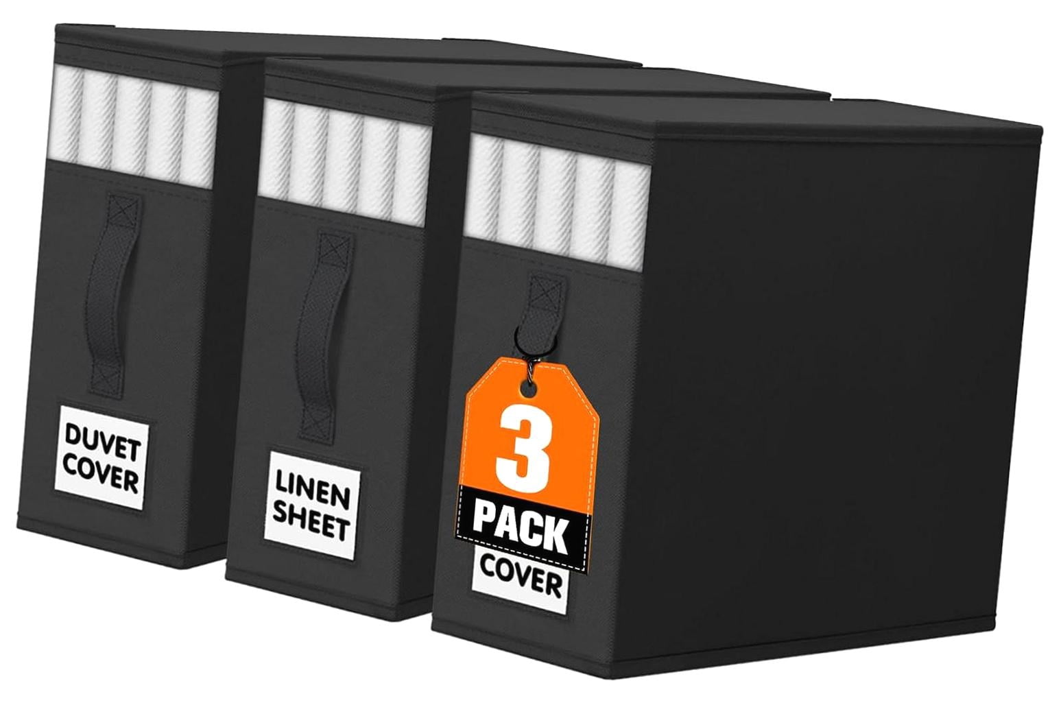 HYKE Sheet Organizers and Storage, Closet Bedding Organizer Under Bed ...