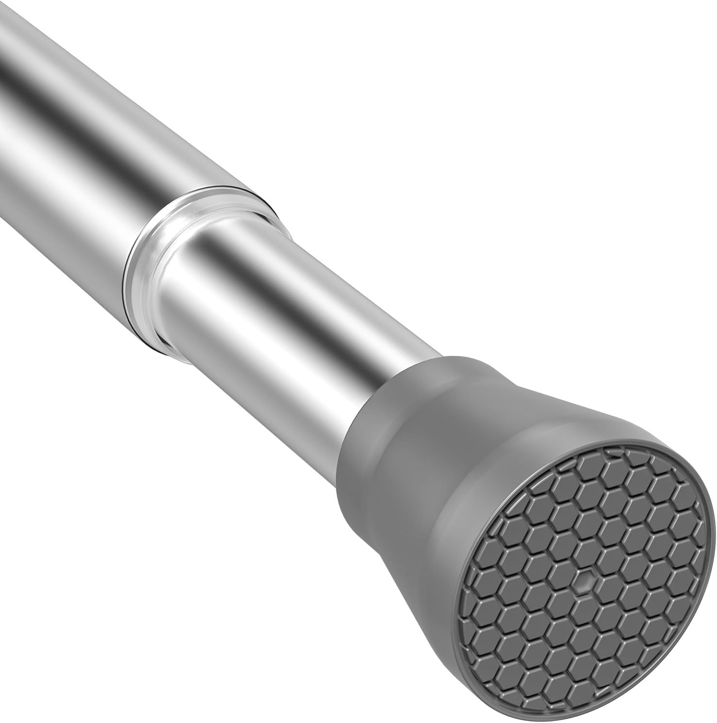 HYKE Shower Curtain Rod Tension Curtain Rod 33-59 Inch Silver Shower ...