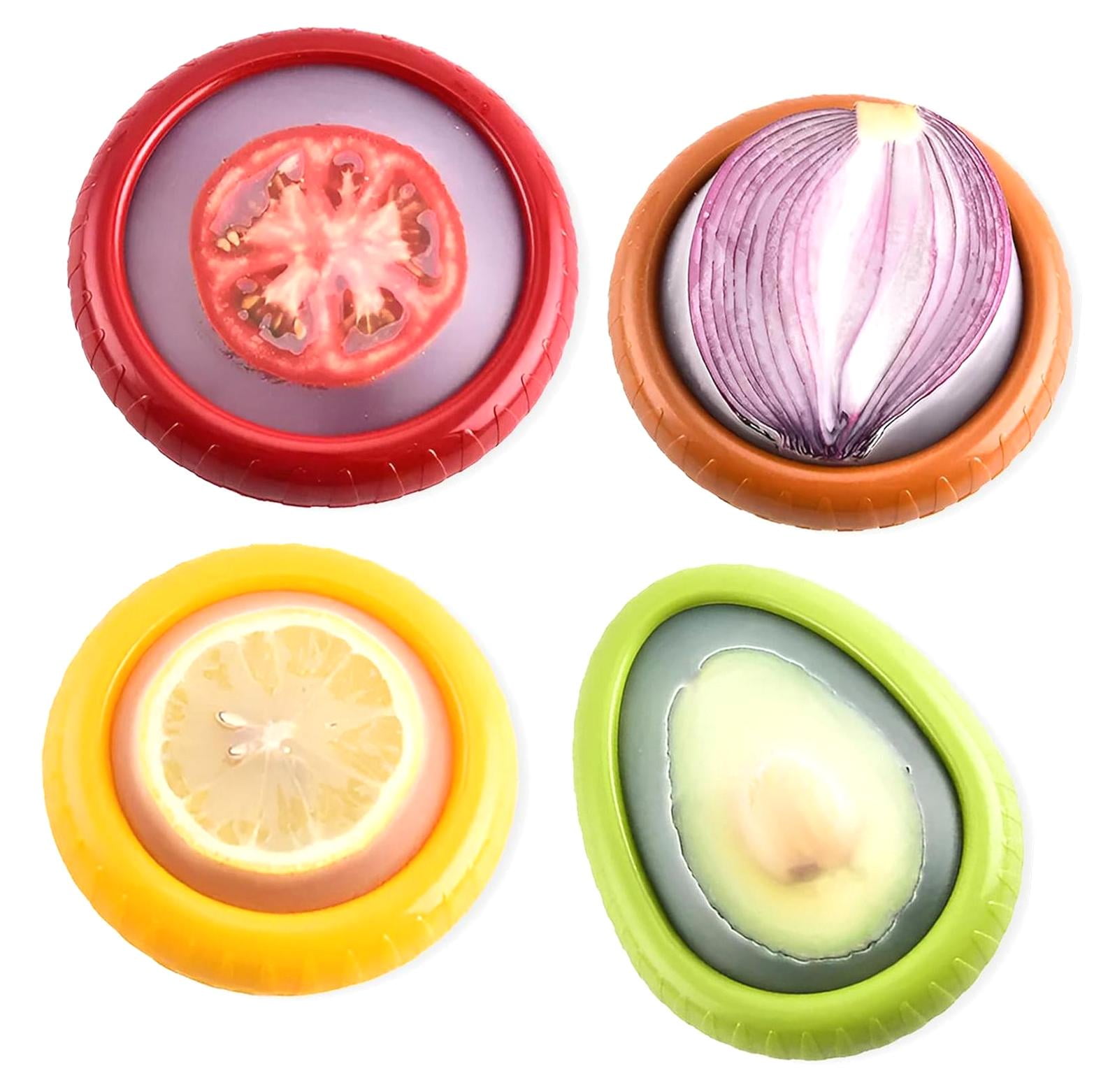 HYKE Silicone Saver - 4PCS Multi-Use Food Saver as Onion Saver & Lemon ...