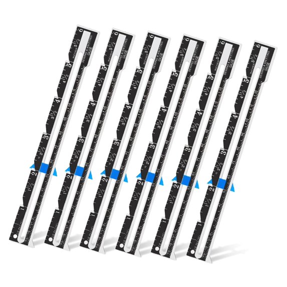 HYKE Sliding Gauge, 6 Pieces Sliding Gauge Sewing Measuring Quilting ...
